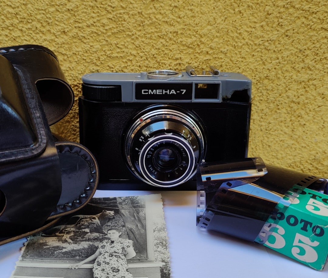 Vintage Soviet Camera smena-7. Lens Triplex T-43 4/40. Year of ...