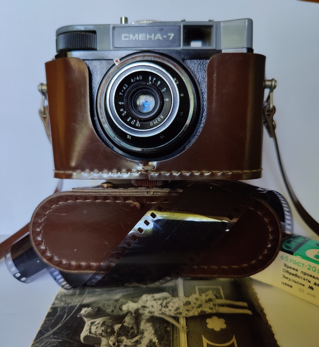 Vintage Soviet Camera smena-7. Lens Triplex T-43 4/40. Year of ...