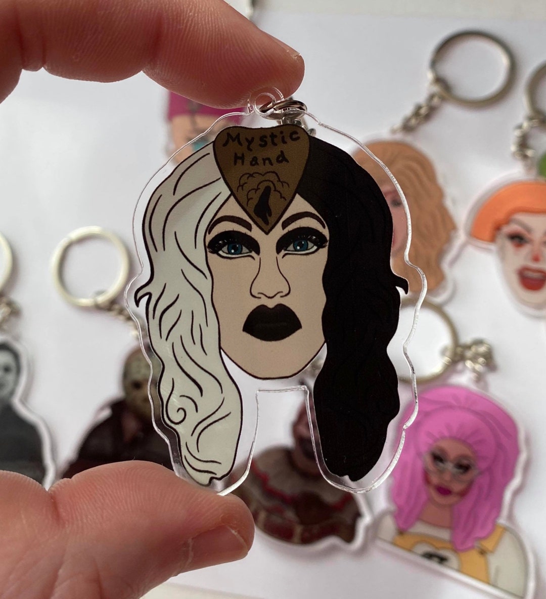 Sharon Needles Keychain, Double Sided Acrylic Keychain, Keyring ...