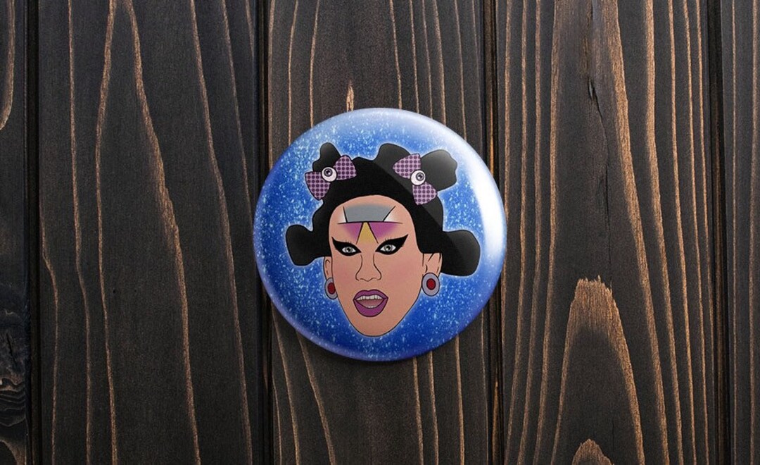 Katya as Bjork Rupauls Drag Race U.K. 38MM Button Pin Badge, LGBT, Drag ...