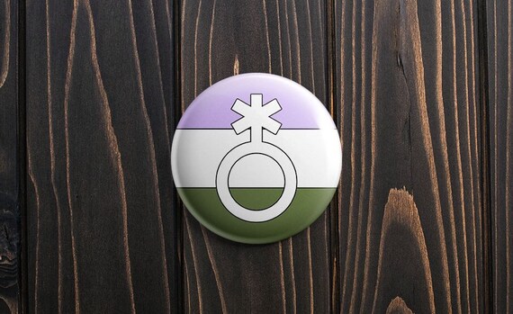 Genderqueer Pin Badge Lgbt LGBTQIA Pride Gay Pride Lgbt - Etsy