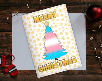 Paper Paper & Party Supplies Lgbt Transgender Christmas Trees Card Gift ...