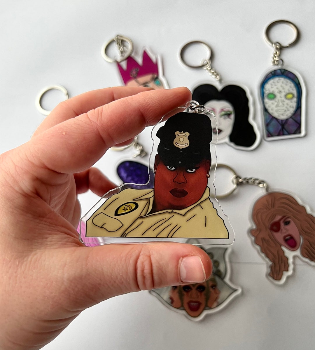 Latrice Royale Large Marge Keychain, Double Sided Acrylic Keychain ...