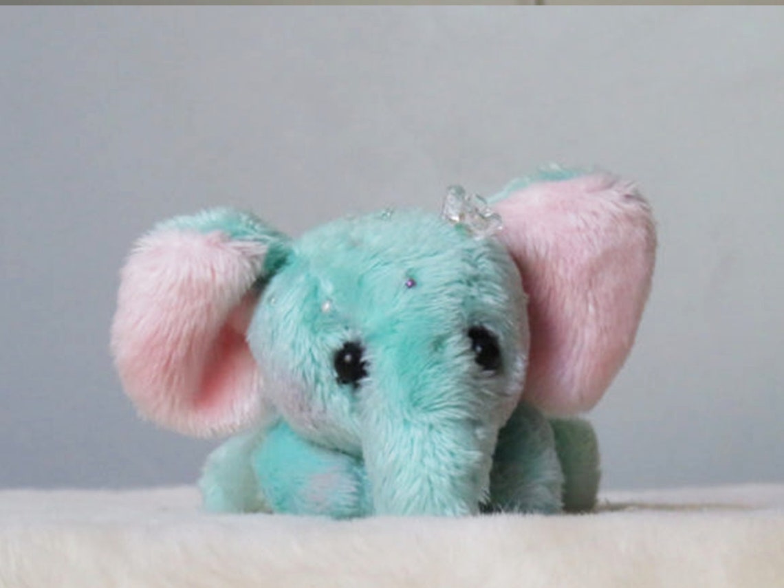 Elephant Stuffed Plush Pattern Cute Teddy Bear Plush Toy - Etsy