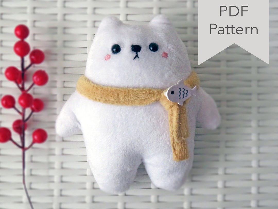 Polar Bear Sewing Pattern - Stuffed Bear Sewing Pattern - Stuffed ...