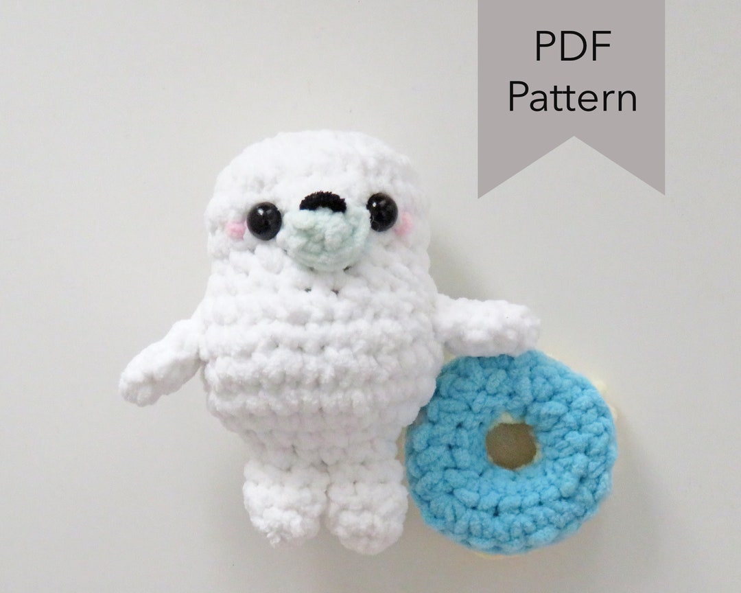 Seal Crochet Pattern Cute Seal Amigurumi Pattern Seal Pup Beginner and ...