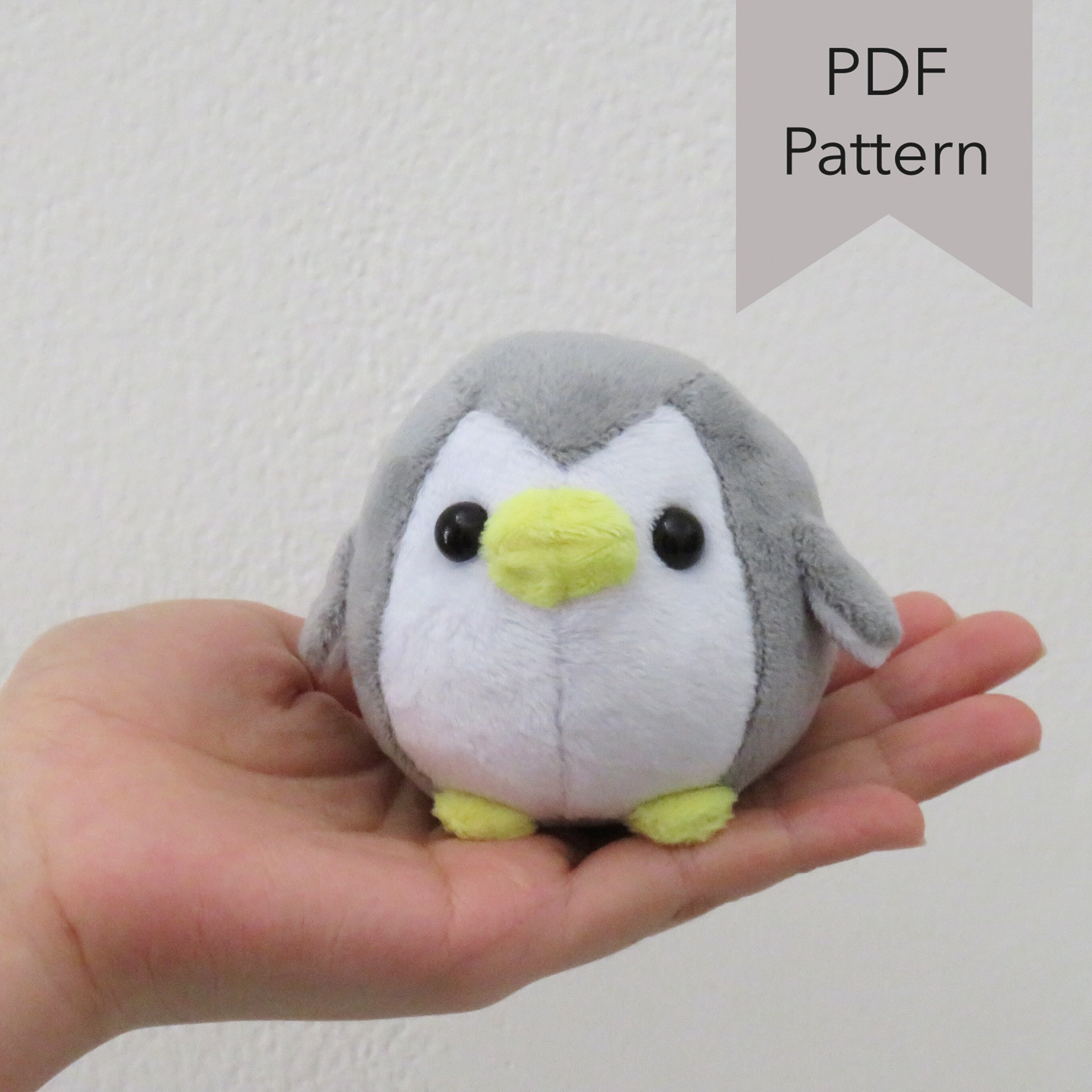 Penguin Plush Pattern DIY Penguin Sewing Pattern Plush Toy PDF Pattern ...