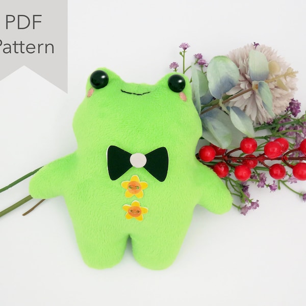 Frog Stuffed Animal Sewing Template - Etsy