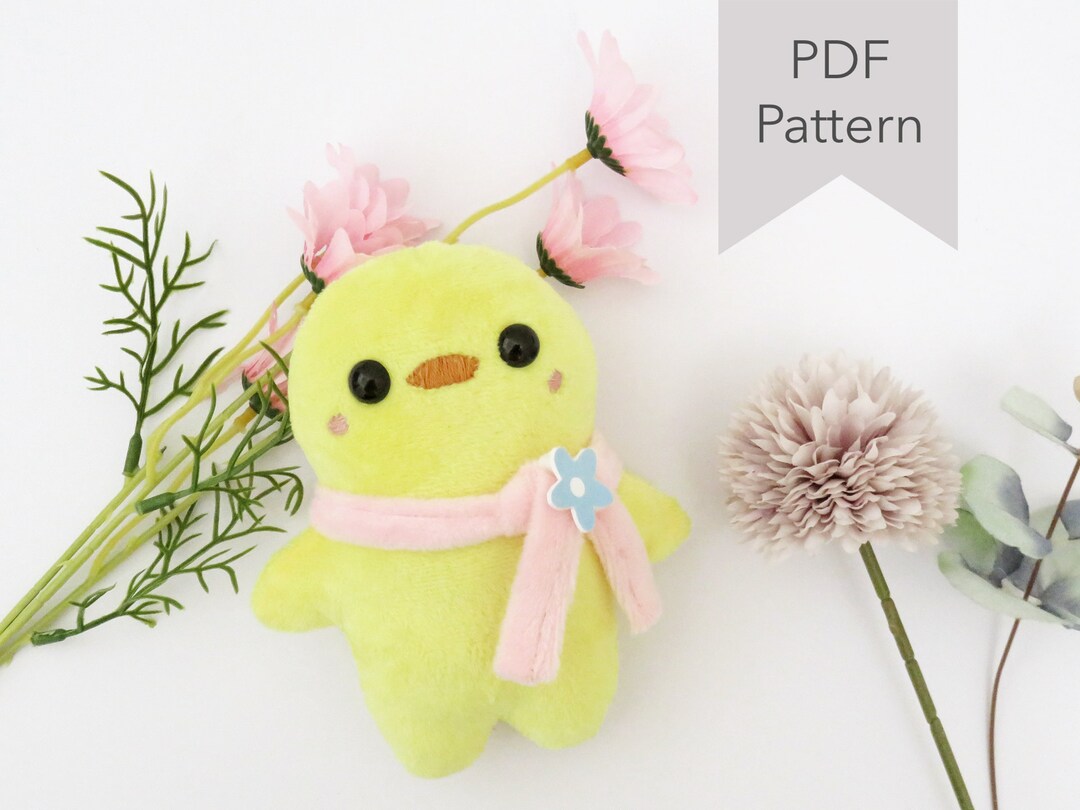 Duck Plush Toy Pattern - Duck Plushie Sewing Pattern Pdf - Stuffed ...