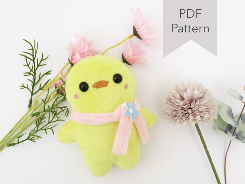 Duck Plush Toy Pattern Duck Plushie Sewing Pattern Pdf Stuffed Animal ...