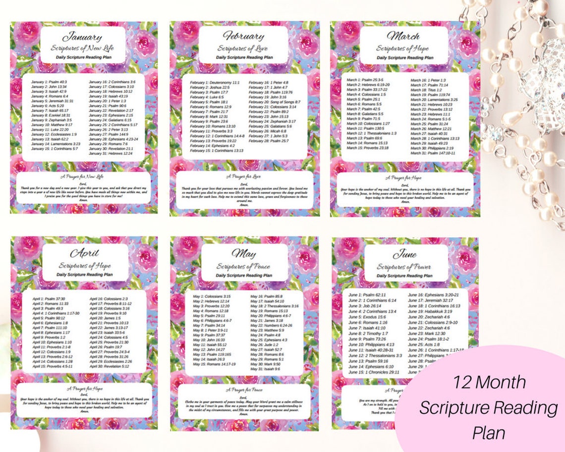 Printable Christian Planner / Printable Faith Planner Inserts/ Bible ...