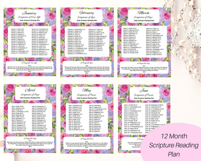 Printable Christian Planner / Printable Faith Planner Inserts/ Bible ...