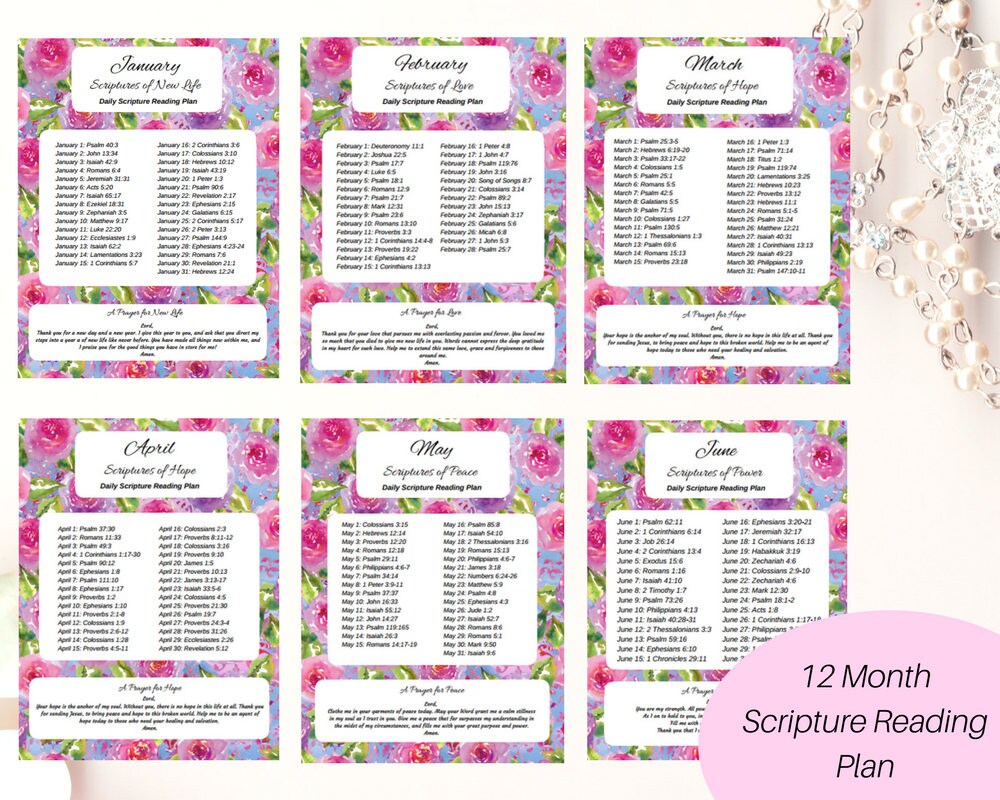 Printable Christian Planner / Printable Faith Planner Inserts/ Bible ...