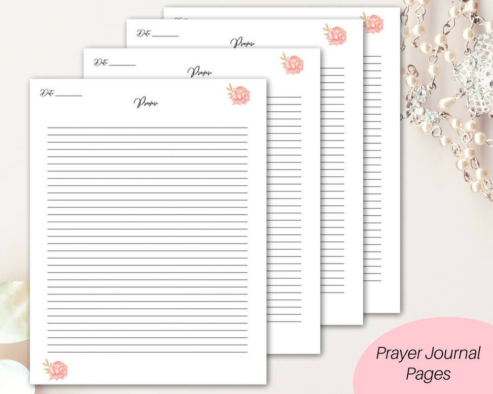 Christian Prayer Journal/ Printable Christian Prayer Journal/ Bible ...