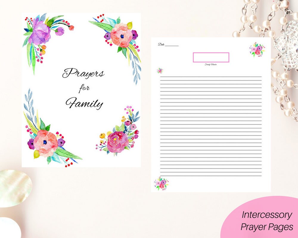 Christian Journal/ Printable Prayer Journal/ Bible Journaling Kit ...