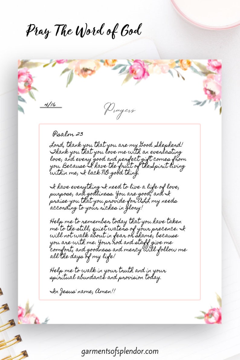 Printable Prayer Journal/ Christian Journal/ Bible Study Printables ...