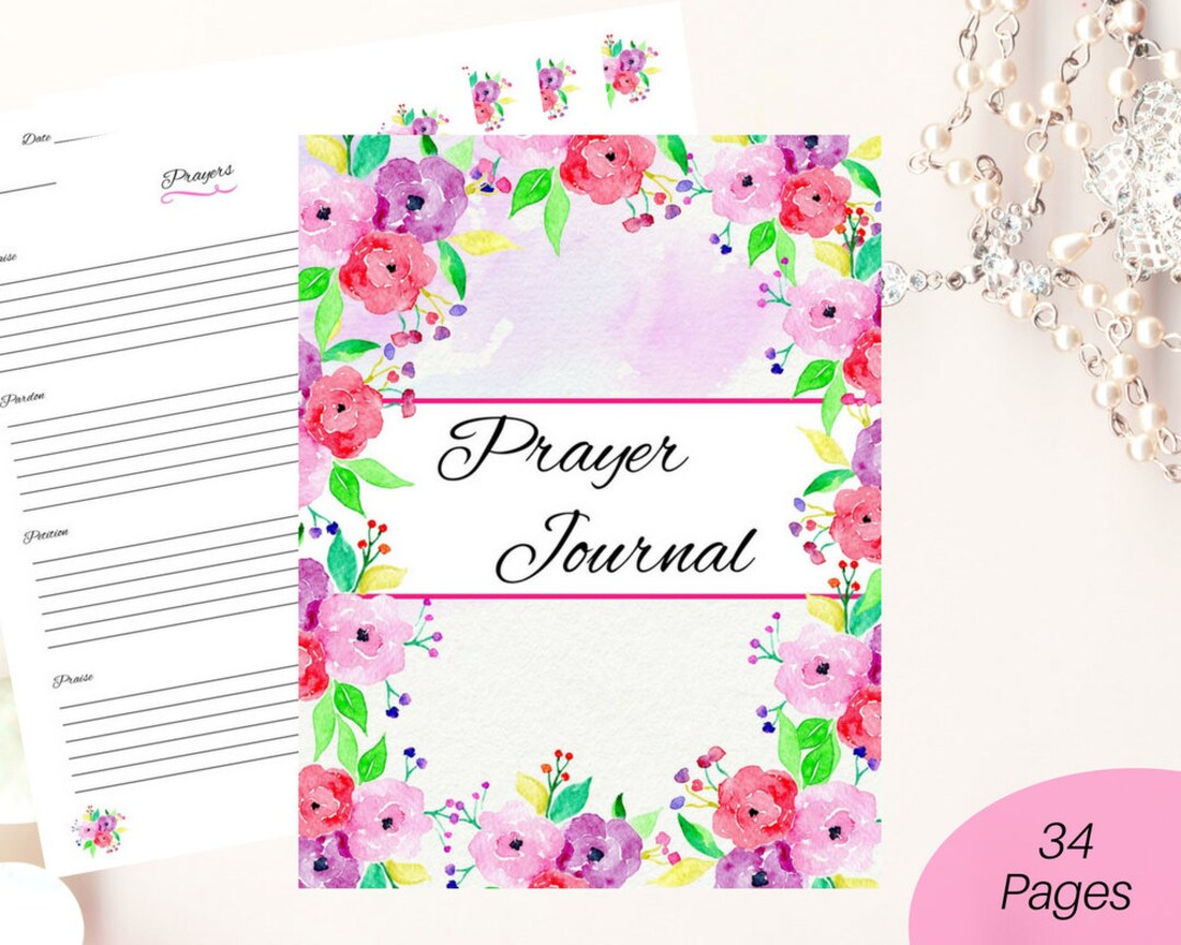 Christian Journal/ Printable Prayer Journal/ Bible Journaling Kit ...