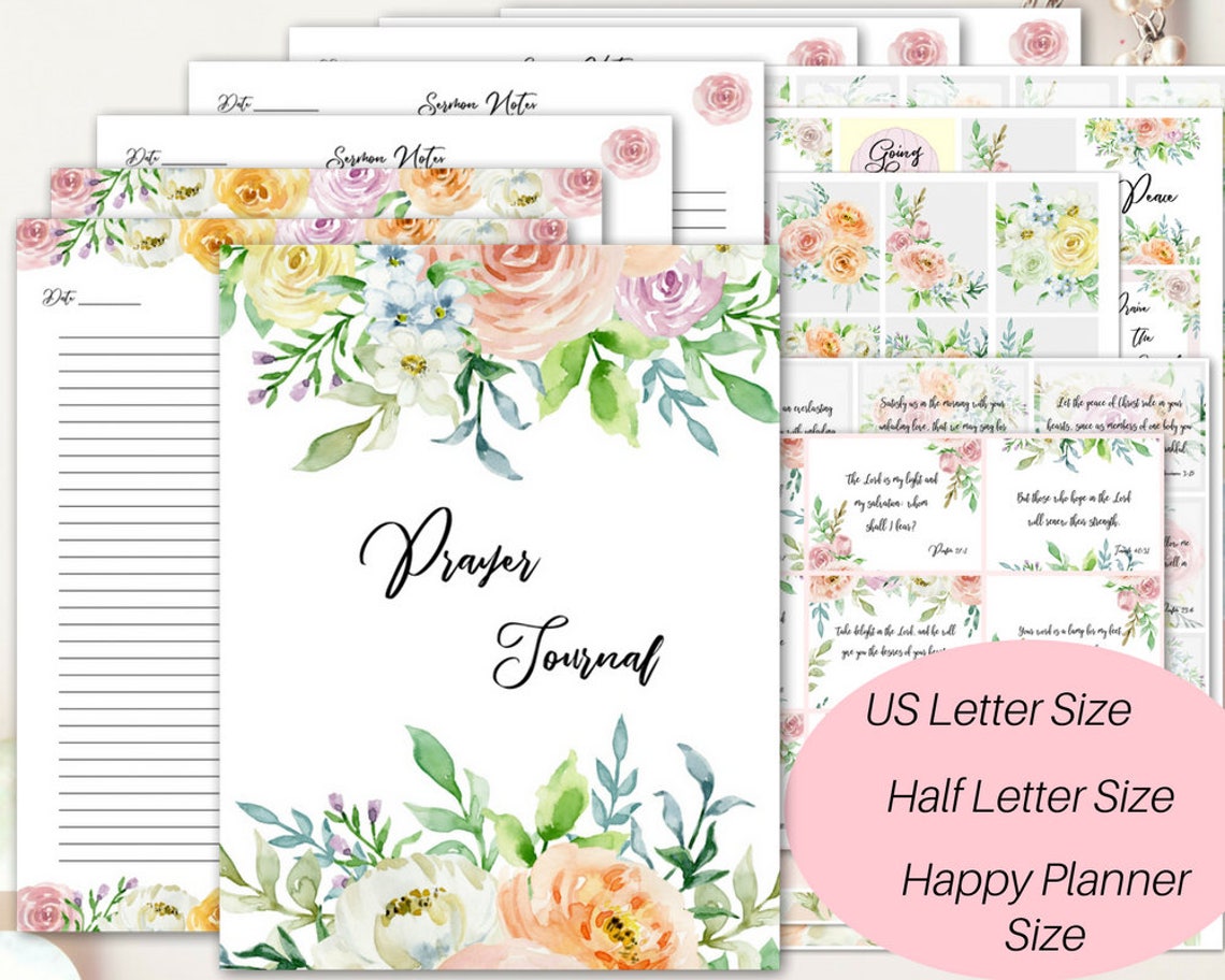Christian Planner Printable/ Prayer Journal/ Prayer Binder/ Bible Study ...