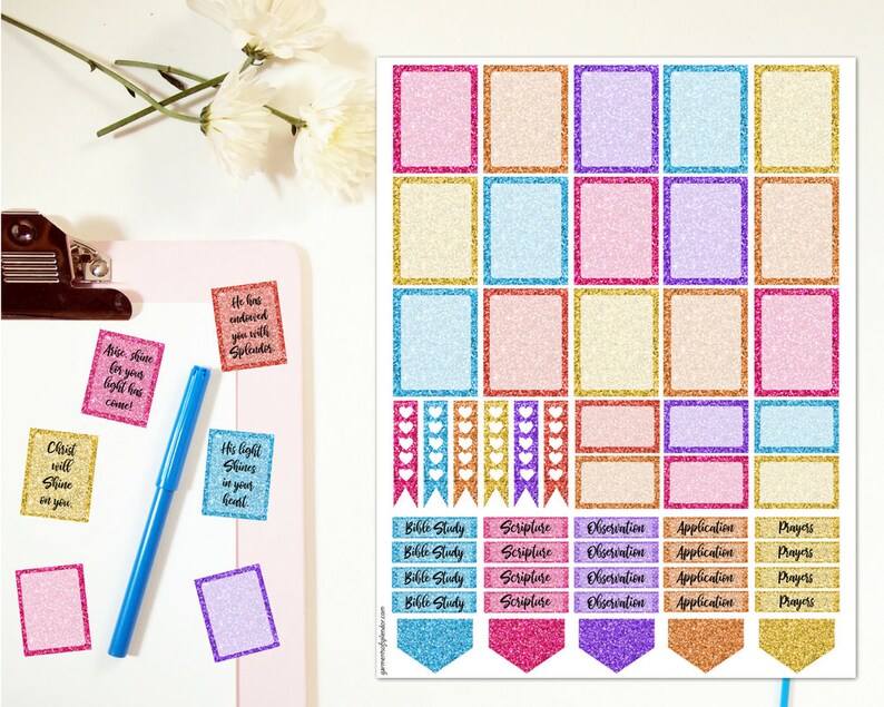 Faith Stickers/ Printable Scripture Stickers/ Bible Study Stickers ...