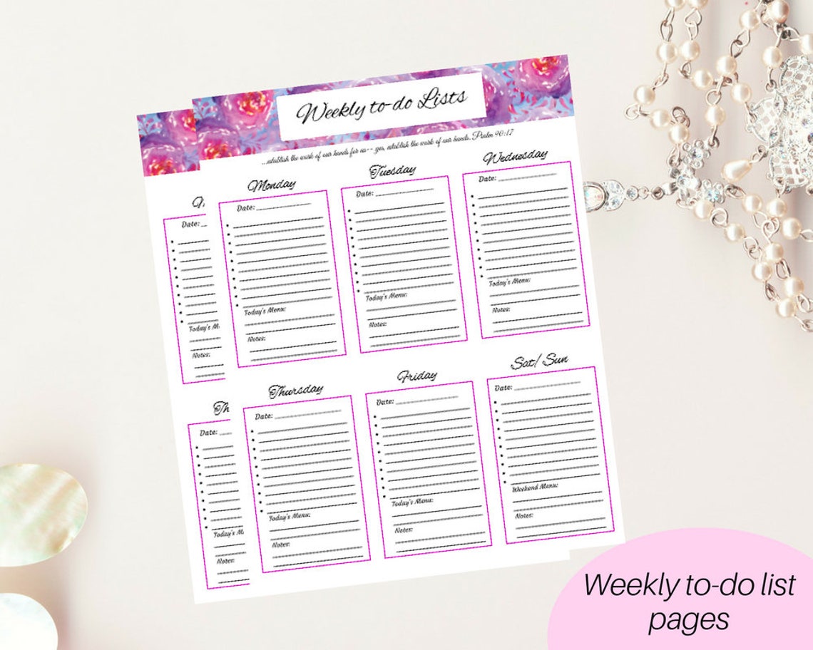 Printable Faith Planner/ Christian Planner/ Bible Planner/ Faith ...