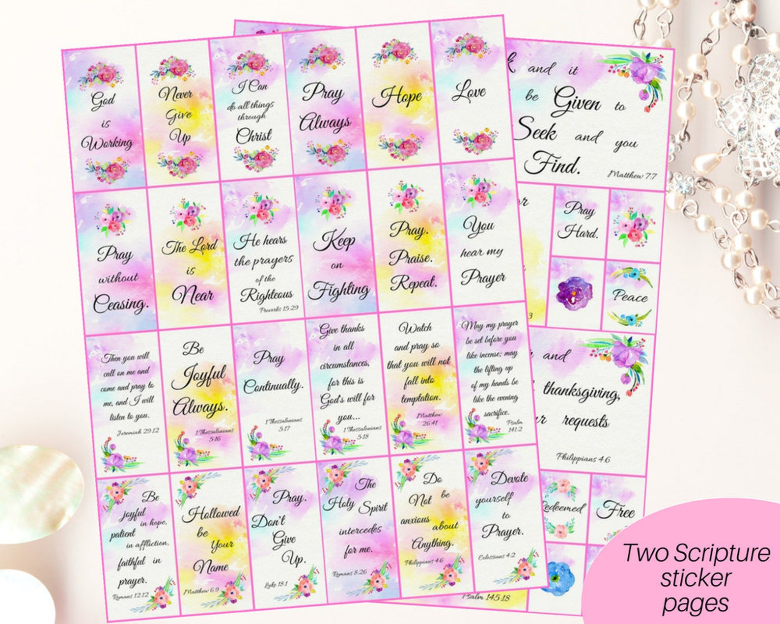 Christian Journal/ Printable Prayer Journal/ Bible Journaling Kit ...