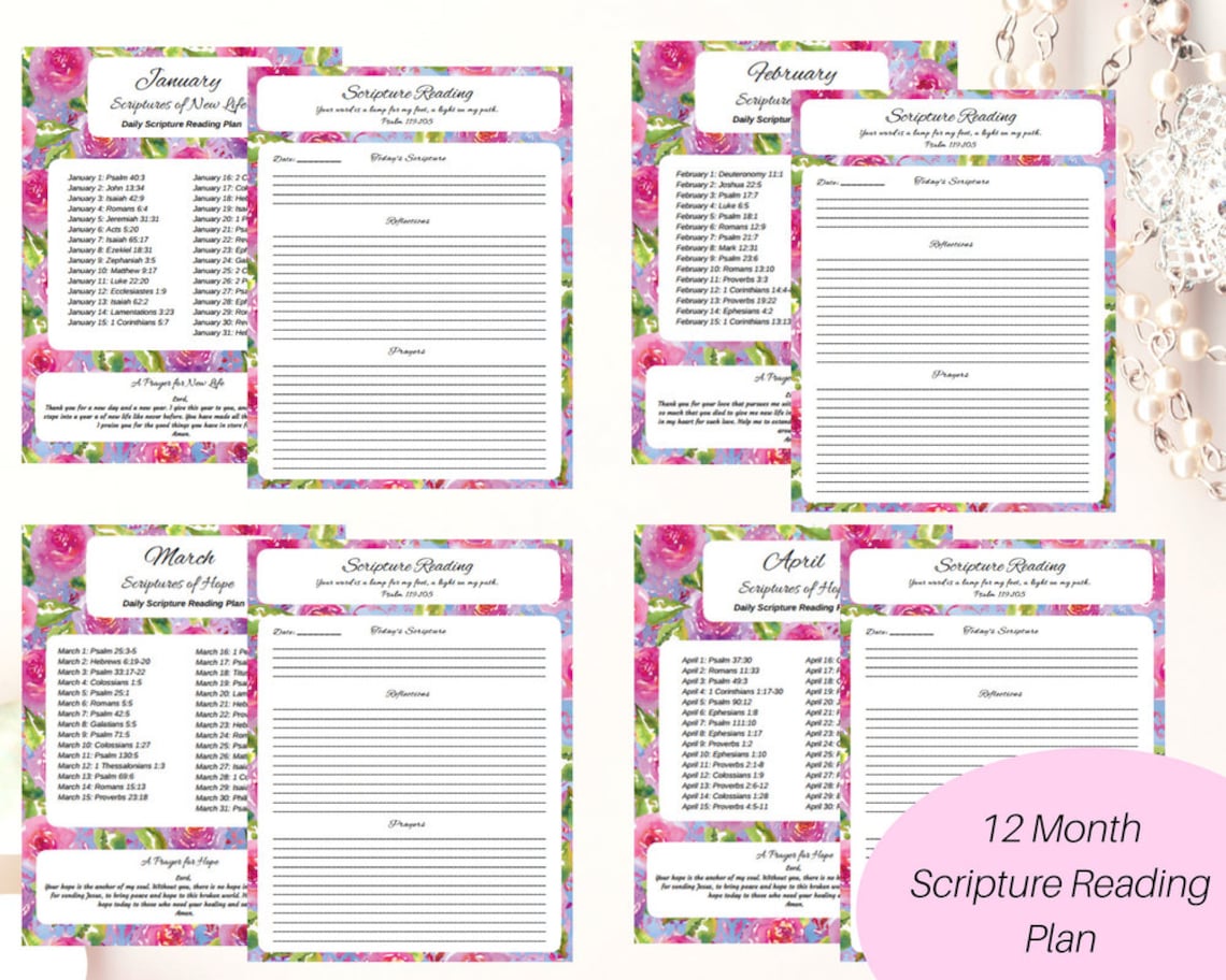 Printable Christian Planner / Printable Faith Planner Inserts/ Bible ...