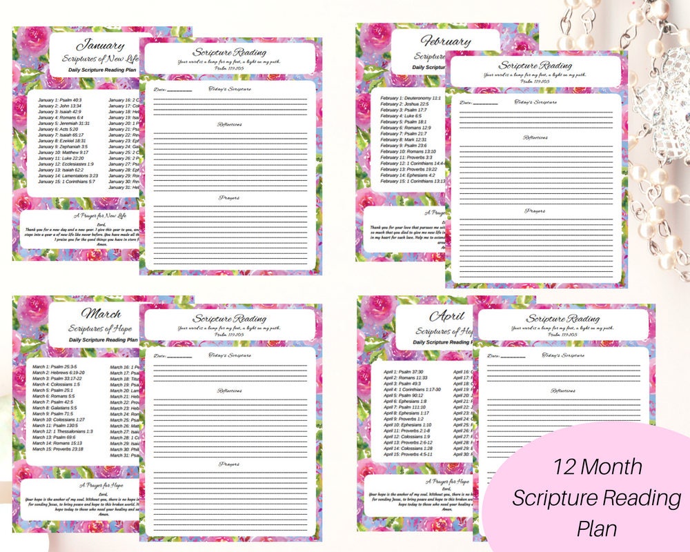 Printable Christian Planner / Printable Faith Planner Inserts/ Bible ...