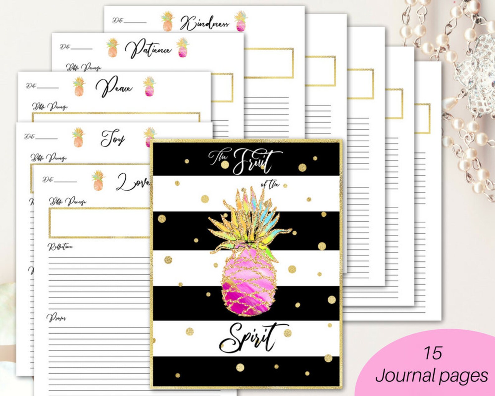 Printable Fruit of the Spirit Prayer Journal/ Christian Planner/ Faith ...