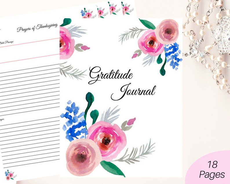Printable Gratitude Journal/ Printable Prayer Journal/ Gratitude ...
