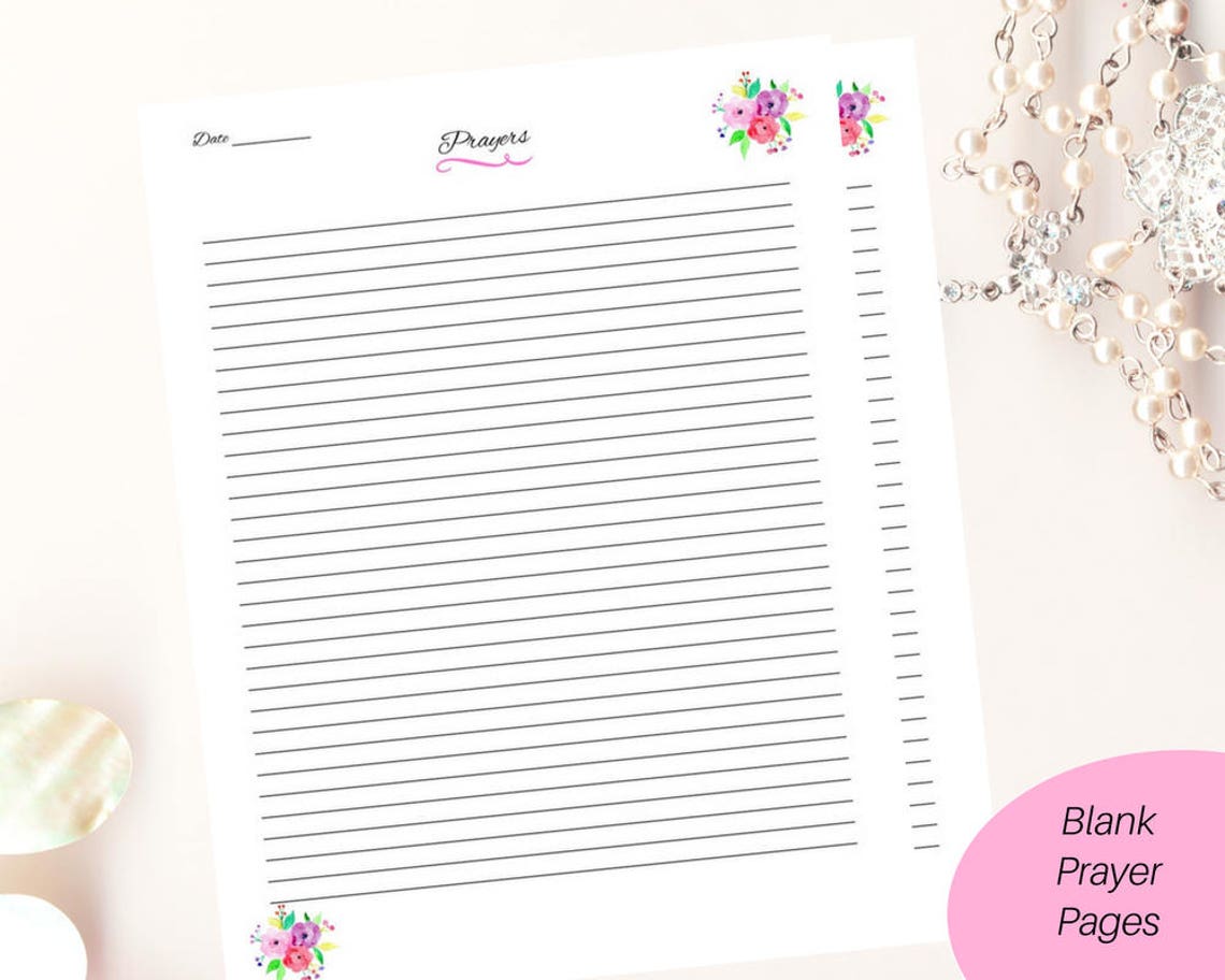 Christian Journal/ Printable Prayer Journal/ Bible Journaling Kit ...