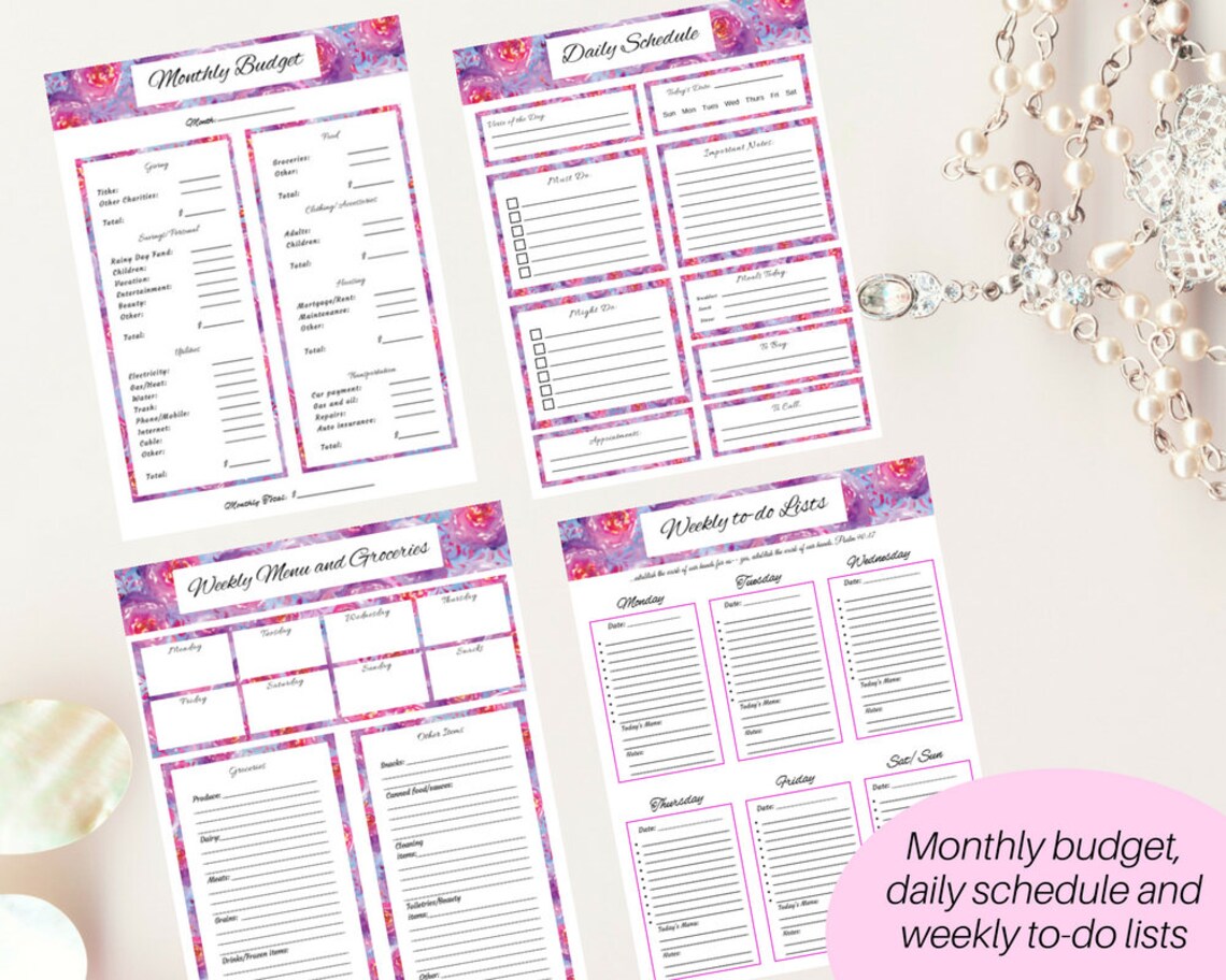 Printable Faith Planner/ Christian Planner/ Bible Planner/ Faith ...