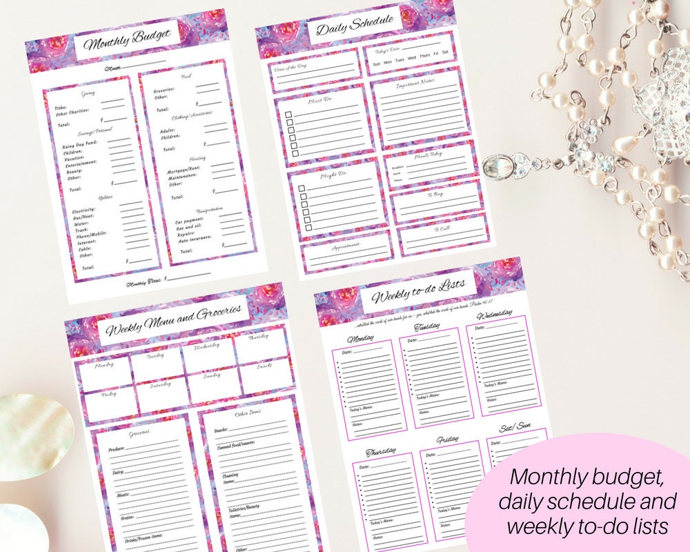 Printable Faith Planner/ Christian Planner/ Bible Planner/ Faith ...