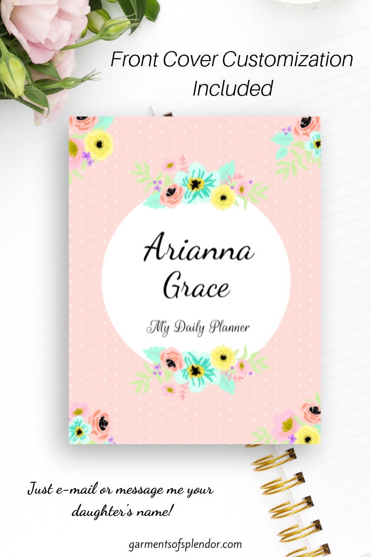 Printable Prayer Journal for Girls/ Faith Planner for Girls/ Printables ...