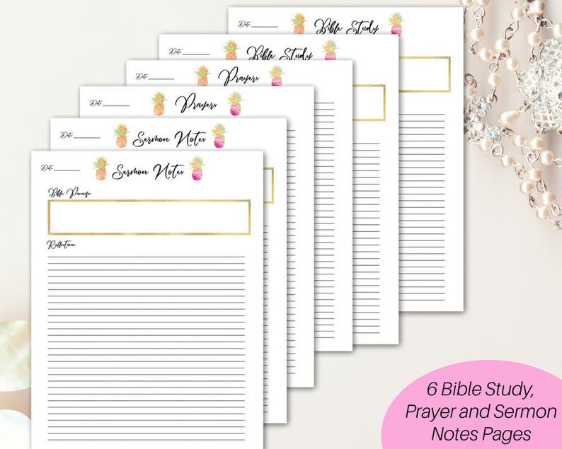 Christian Planner Printable/ Prayer Journal/ Faith Planner/ Bible Study ...