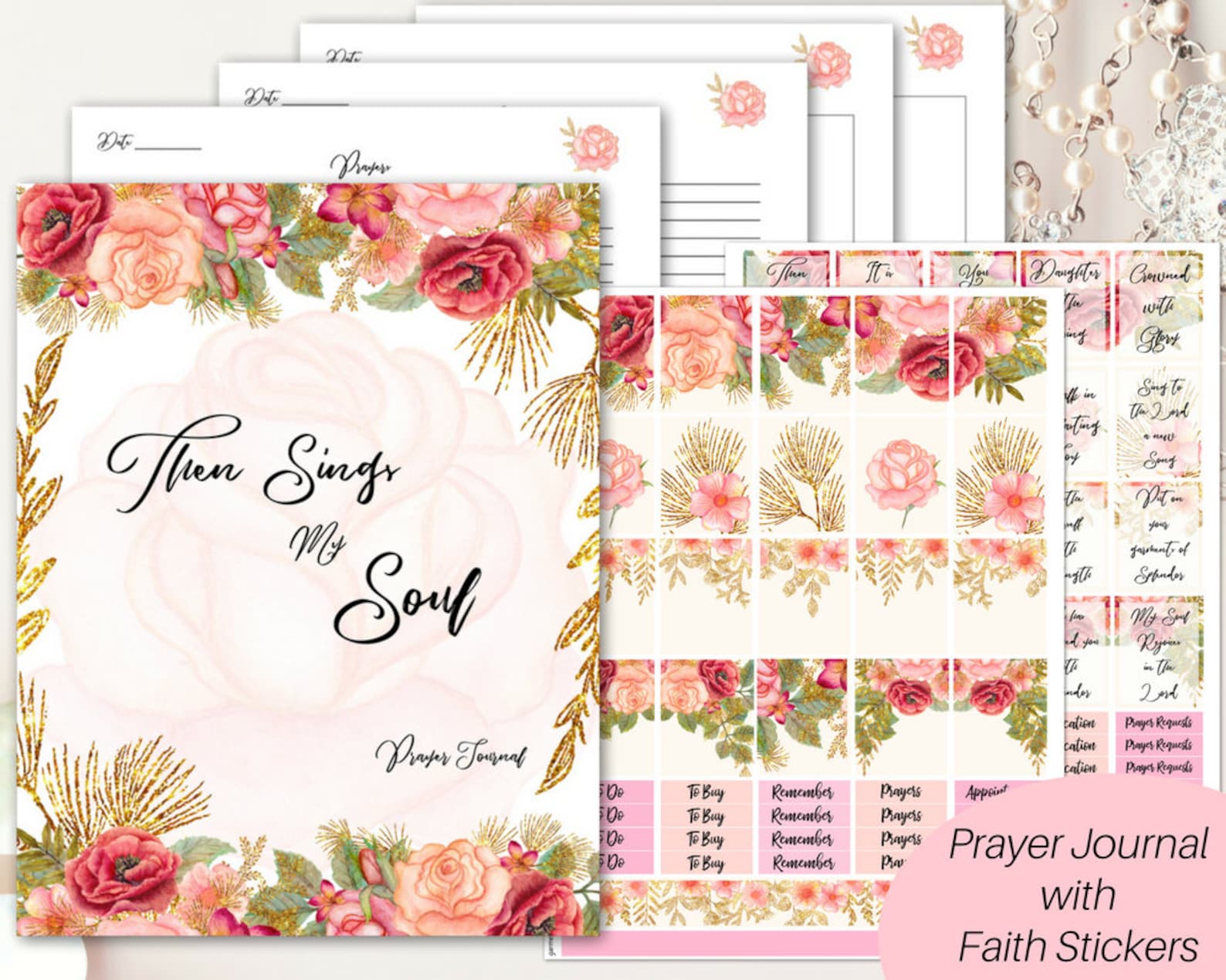 Christian Prayer Journal/ Printable Christian Prayer Journal/ Bible ...