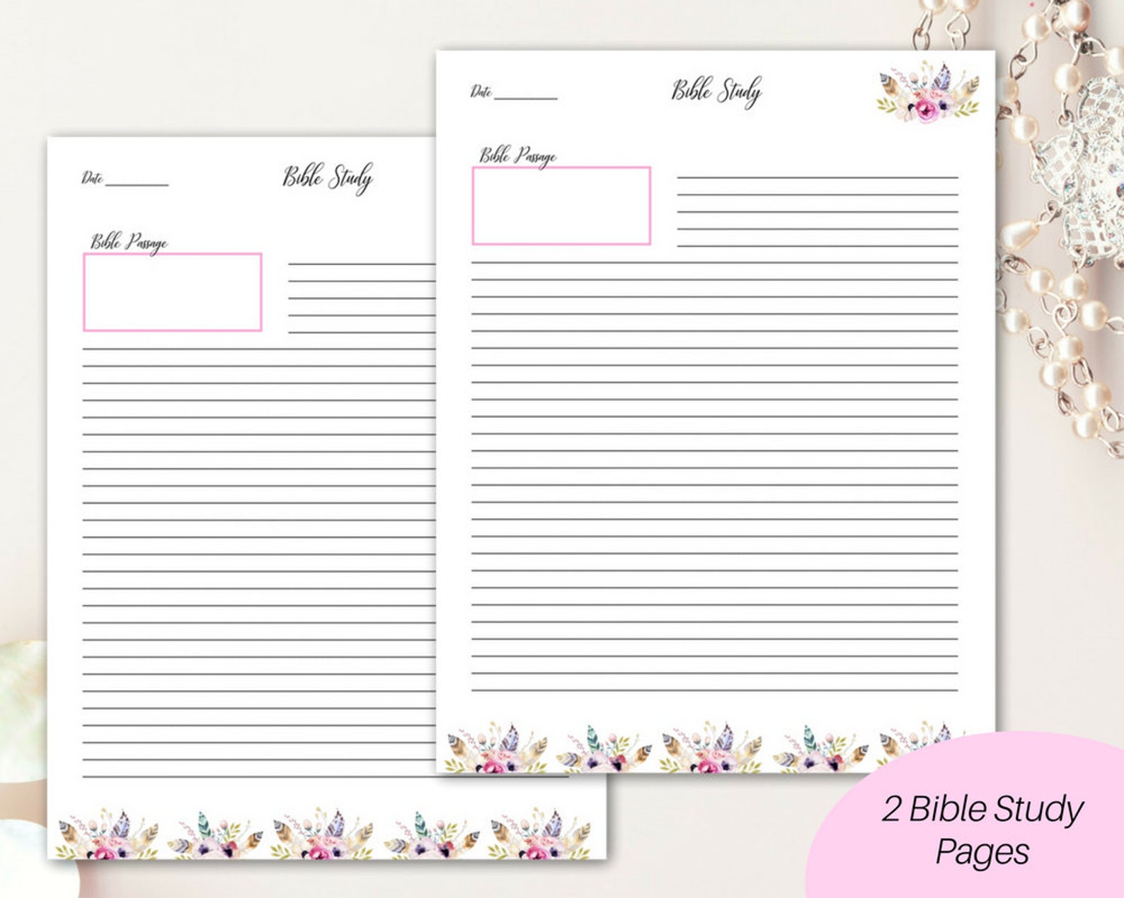 Prayer Journal/ Printable Prayer Journal/ Bible Journaling Kit ...