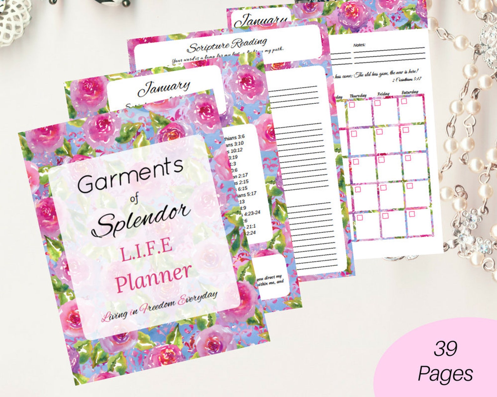 Printable Christian Planner / Printable Faith Planner Inserts/ Bible ...