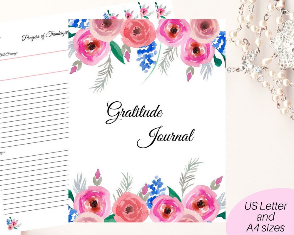 Printable Gratitude Journal/ Printable Prayer Journal/ Gratitude ...