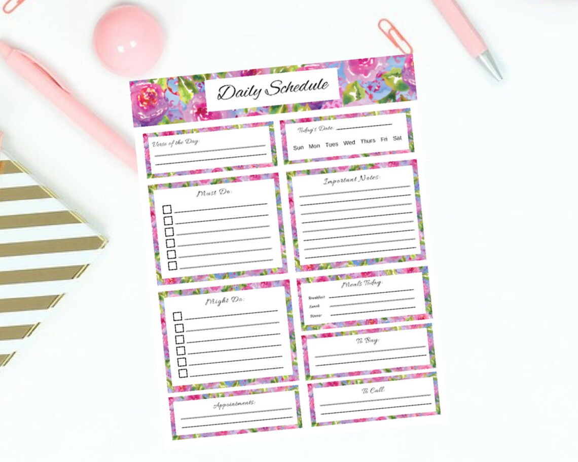 Printable Christian Planner / Printable Faith Planner Inserts/ Bible ...