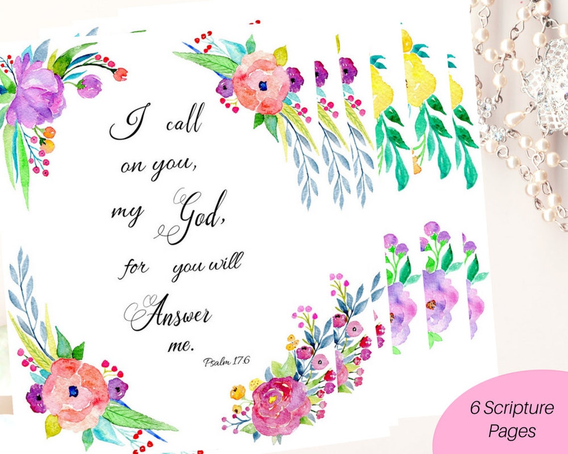 Christian Journal/ Printable Prayer Journal/ Bible Journaling Kit ...