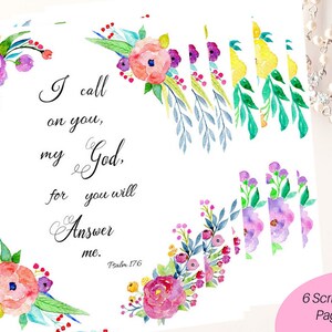 Christian Journal/ Printable Prayer Journal/ Bible Journaling Kit ...