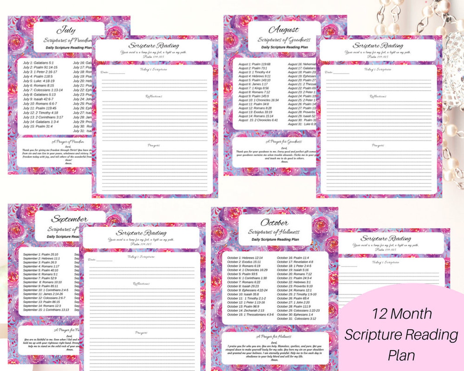 Printable Faith Planner/ Christian Planner/ Bible Planner/ Faith ...