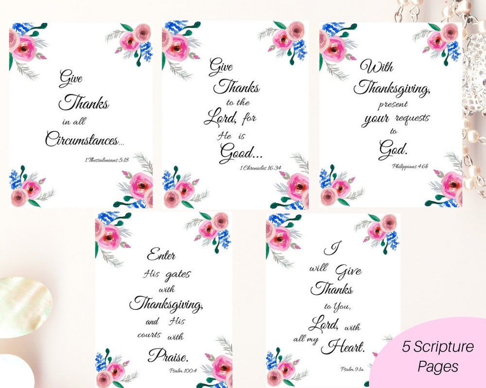 Printable Gratitude Journal/ Printable Prayer Journal/ Gratitude ...