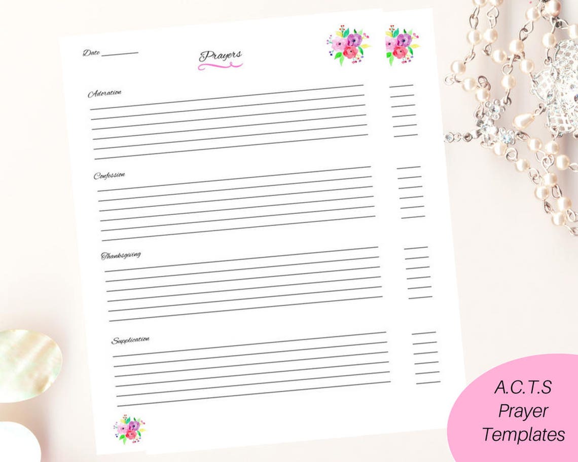 Christian Journal/ Printable Prayer Journal/ Bible Journaling Kit ...