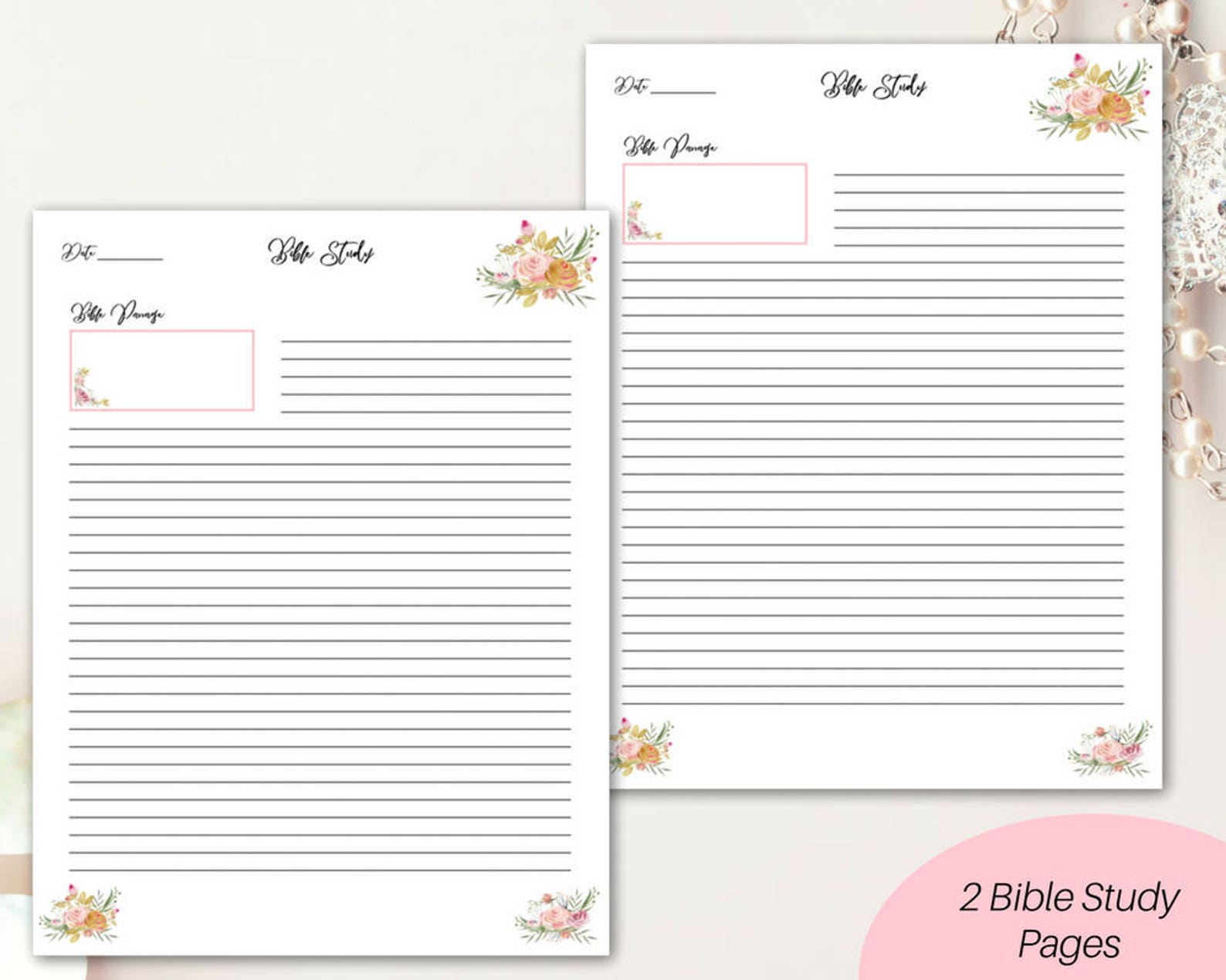 Christian Planner Printable/ Prayer Journal/ Faith Planner/ Bible Study ...