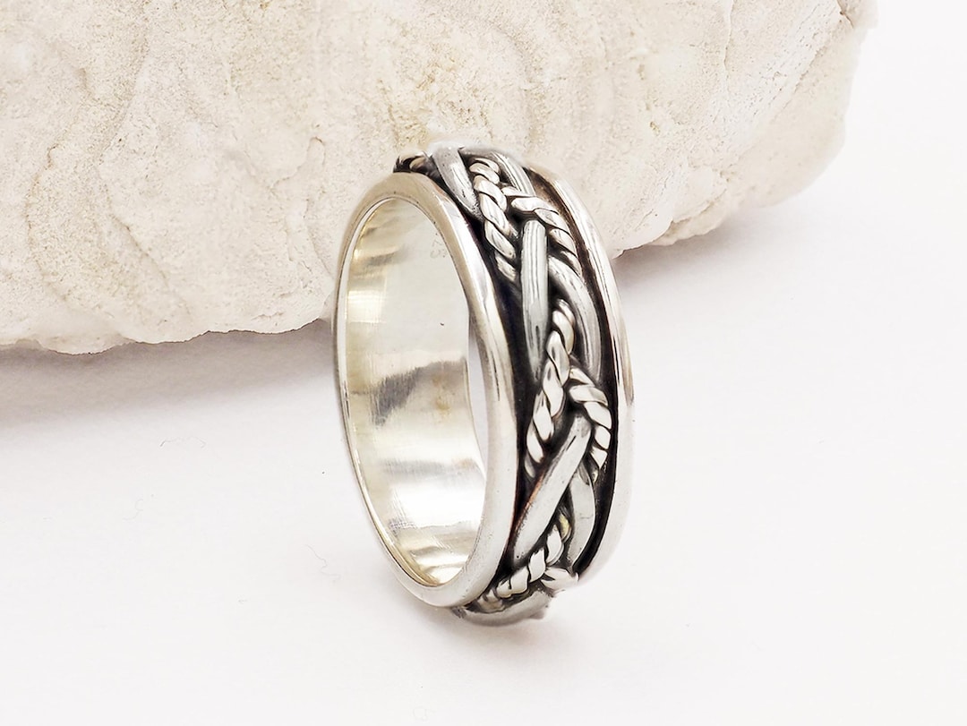 Chunky Celtic Knot Spinning Ring, Fidget Spinner Ring, Celtic Spinning ...