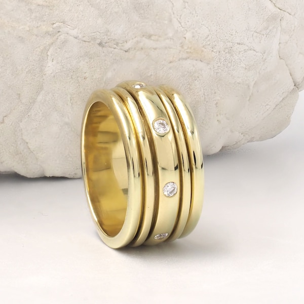 Gold Spinner Ring - Etsy