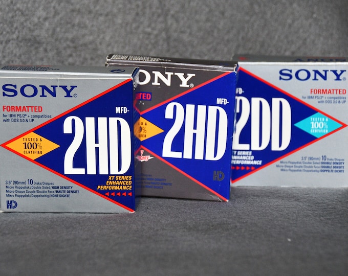 Original Sony 3.5 Floppy Disk Packs With 14 Floppy Disks - Etsy