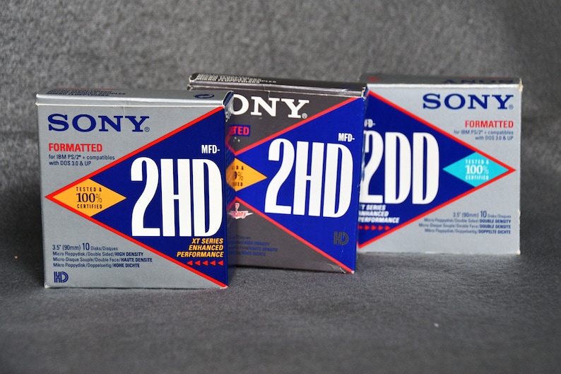 Original Sony 3.5" Floppy Disk Packs With 14 Floppy Disks - Etsy