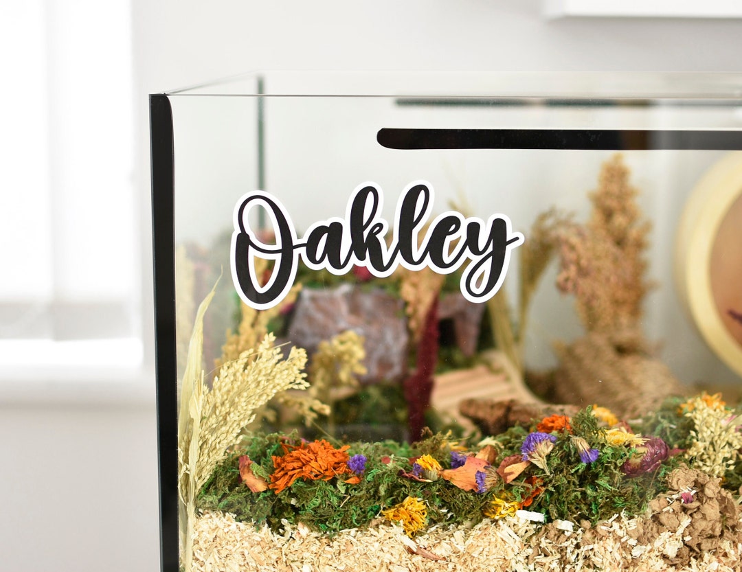 CUSTOM Pet Name Clings - Reusable & Removable - Static Cling Stickers ...